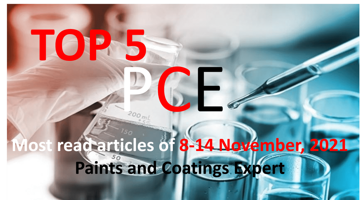 Most read articles of 8-14 November, 2021 on PCE | All About Paints and ...